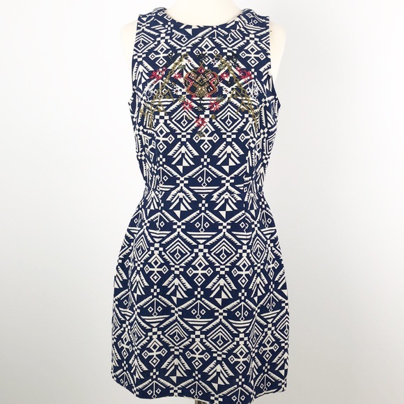 miami | Dresses | Miami Womens Aztec Mini Dress Navy Medium | Poshmark